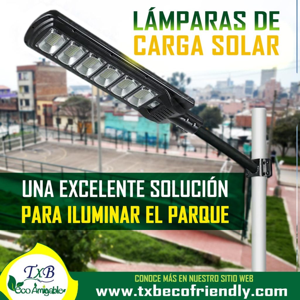 Lámpara Carga Solar LED 300W – TXB Eco-Amigable