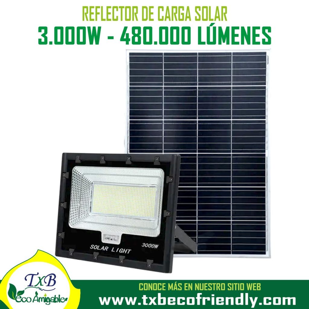 Reflector Solar LED 3000W – TXB Eco-Amigable